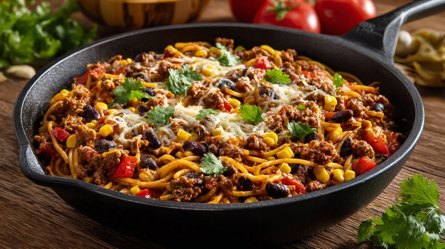 Mexican One Pot Noodle Recipe with Ground Beef: Easy and Delicious!