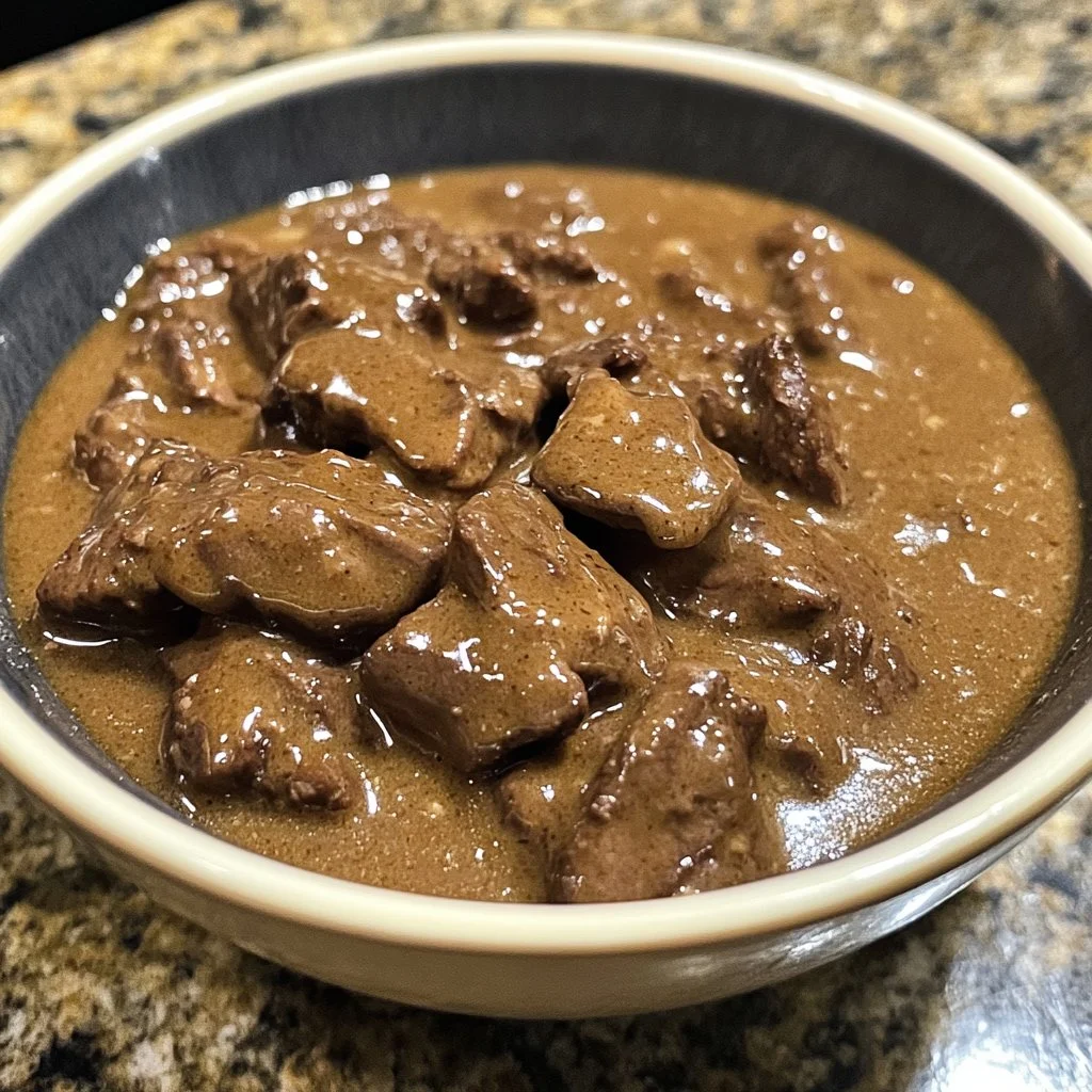 Crockpot Beef Tips with Gravy