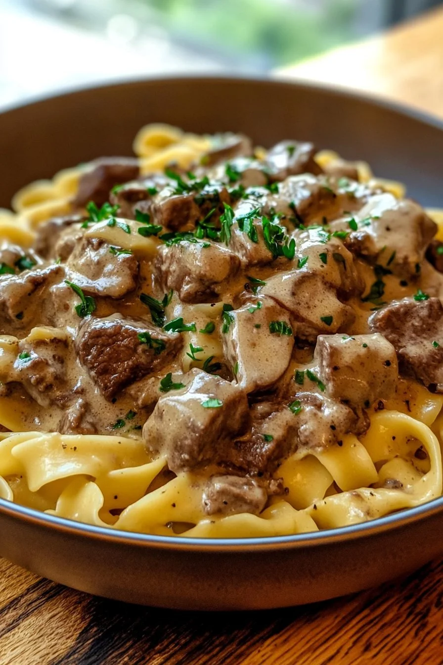Gluten-Free Beef Stroganoff (Dairy-Free)