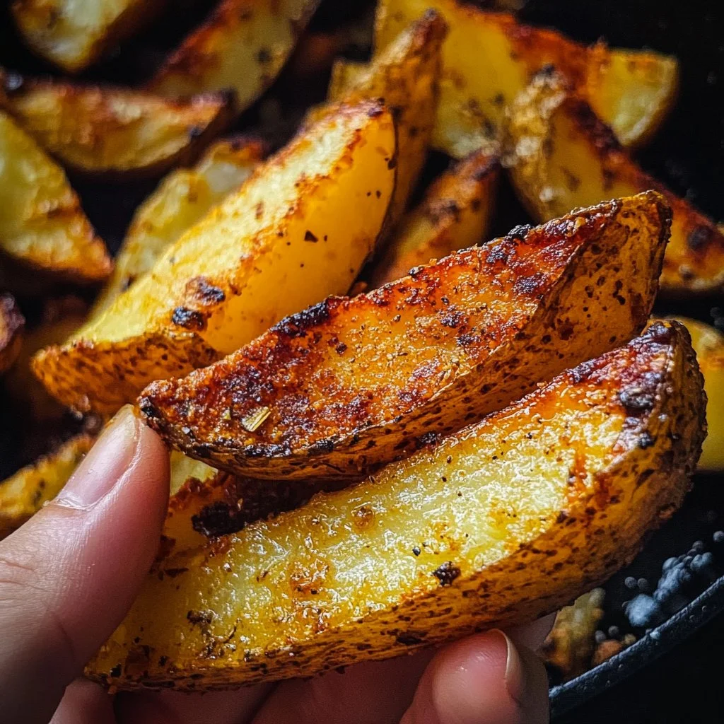 Crispy Oven Baked Potato Wedges