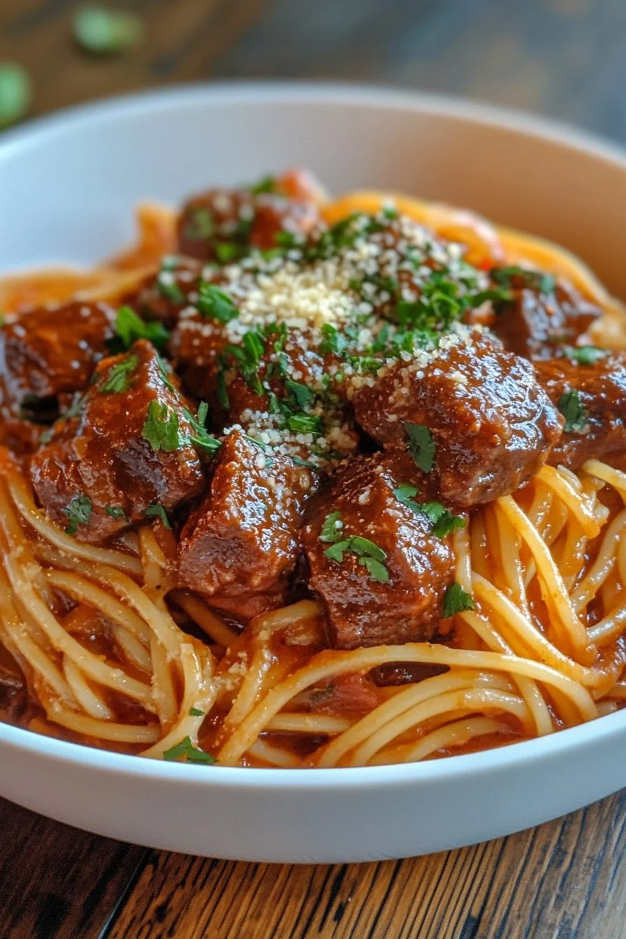 One-Pot Sweet and Spicy Buffalo Steak Pasta