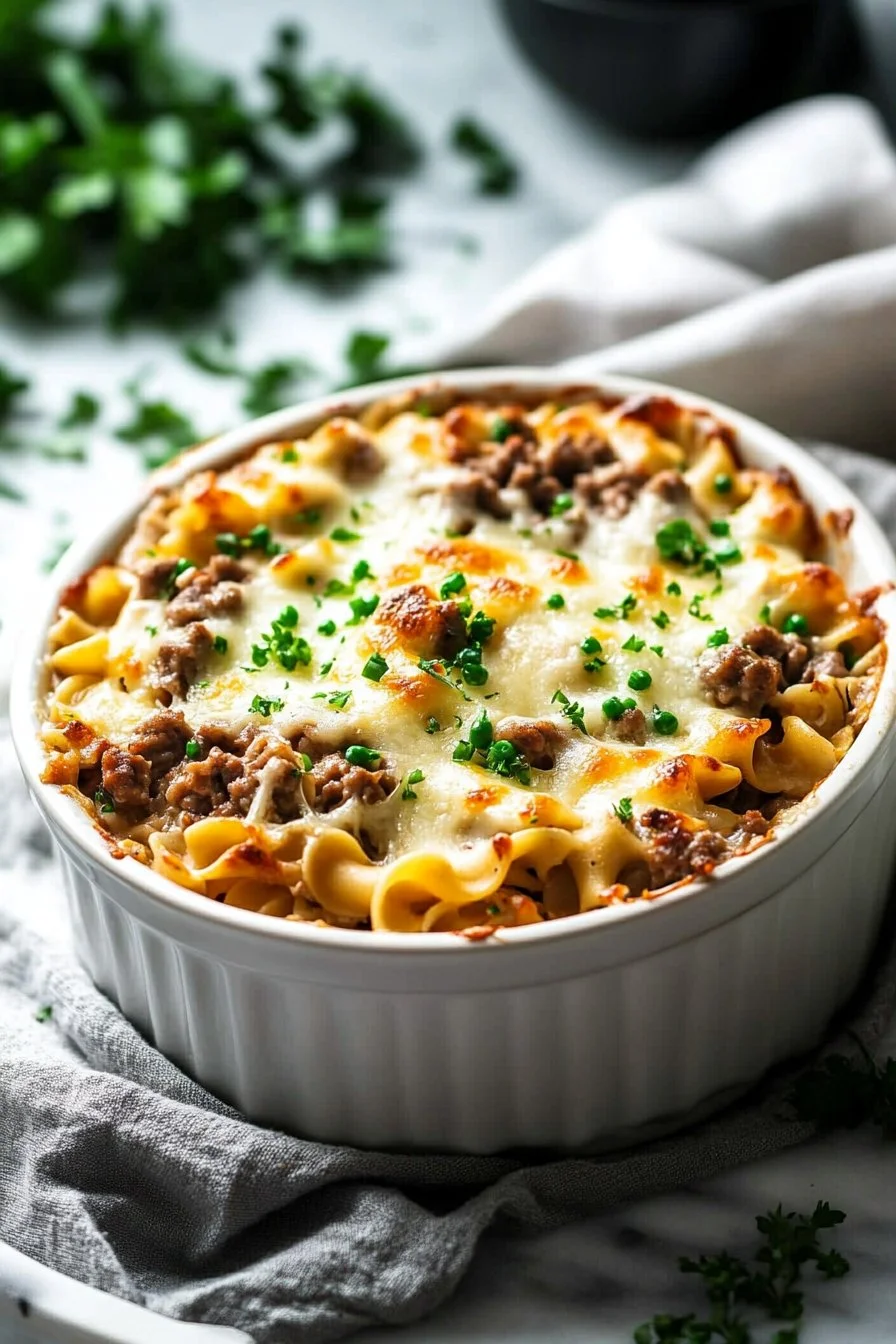 Sour Cream Beef Noodle Casserole